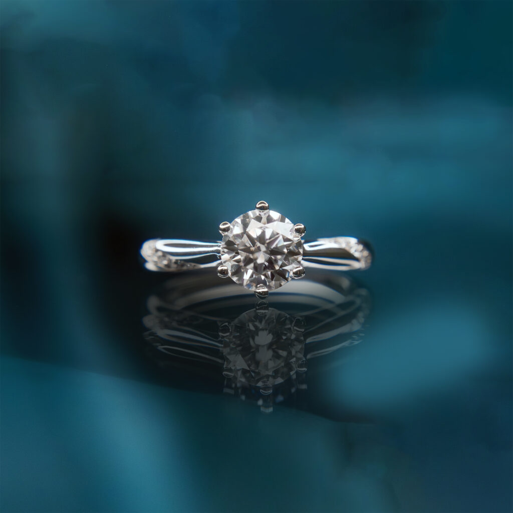 1ct Psychic Model, Moissanite Diamond Ring - rivrun.com